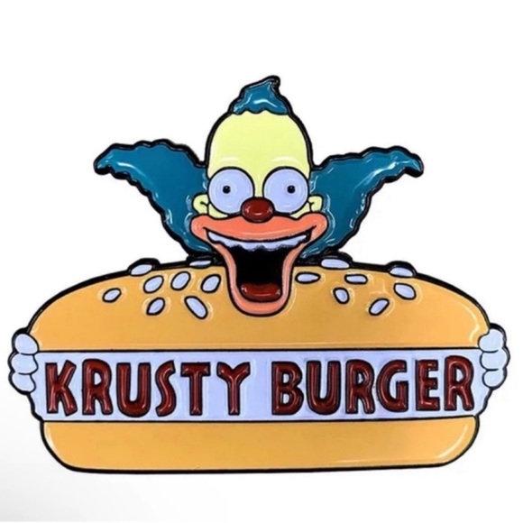 Accessories | Krusty The Clown The Simpsons Enamel Pin Krusty Burgers ...